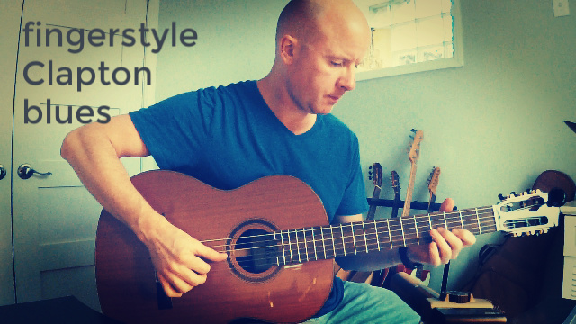 Fingerstyle (Clapton) Blues + TAB